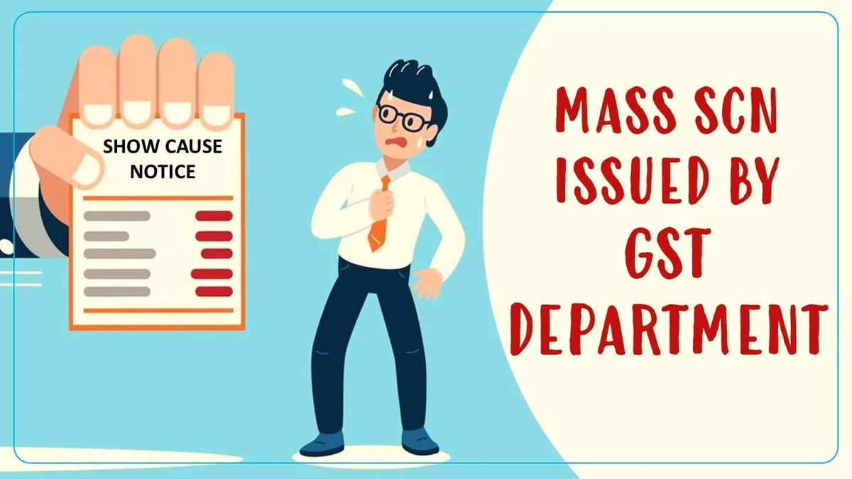 ICAI Representation on Mass SCN issued by GST Department