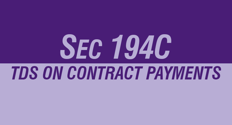 Section 194C TDS Regarding Contractor Payment